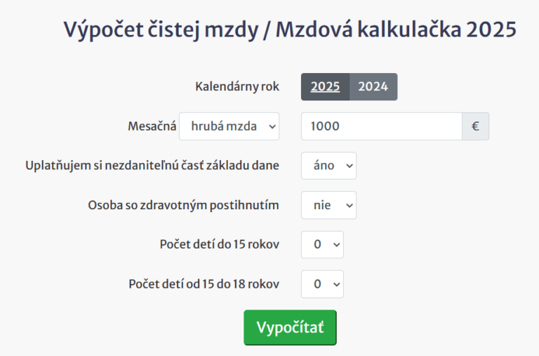Brutto na netto - výpočet čistej mzdy a prepočtová kalkulačka ...
