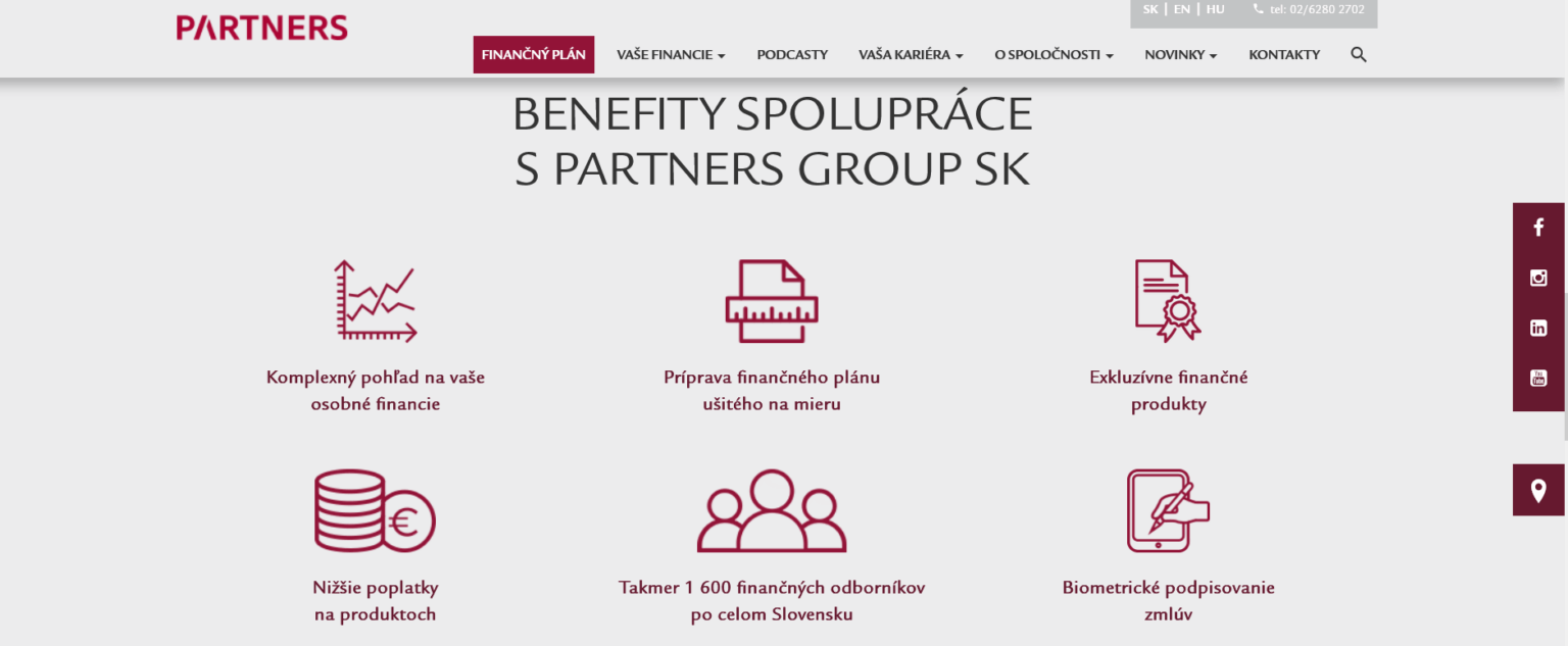 PARTNERS Group SK - finančné poradenstvo, recenzie - iFinancie.sk