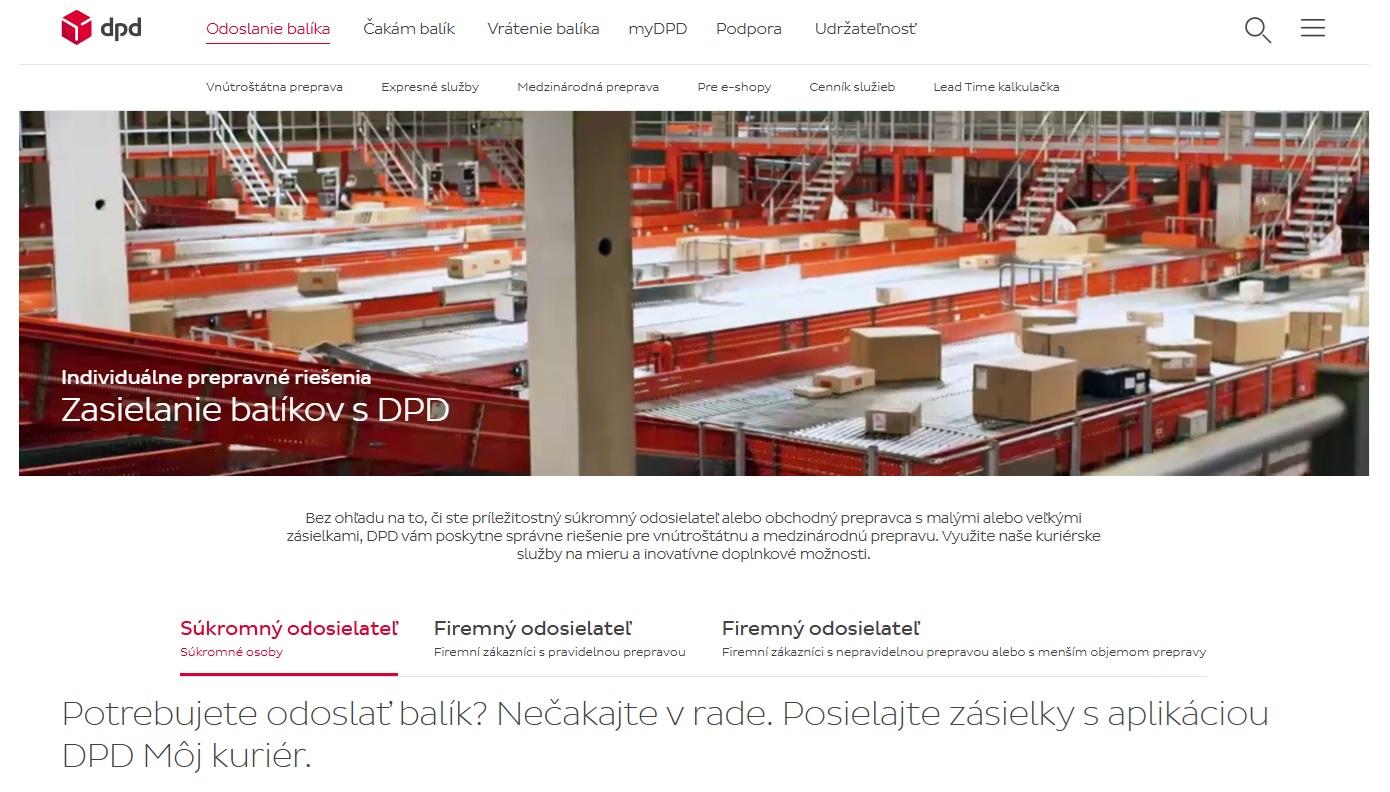 DPD – Môj Kuriér, sledovanie zásielky, odberné miesta - iFinancie.sk