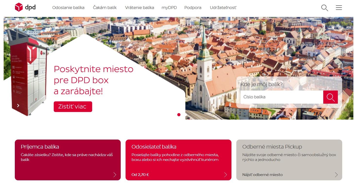 DPD – Môj Kuriér, sledovanie zásielky, odberné miesta - iFinancie.sk
